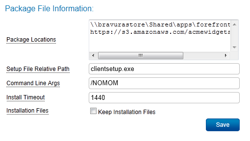 Example: Deploying Microsoft Forefront Client Security